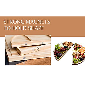 Generic 3 Piece Magnetic Charcuterie Boards Gift Set: Charcuterie Board Set, Bamboo Cheese Board Set for Mom | House Warming Gifts New Home | Wedding Gifts for Couple, Bridal Shower Gift