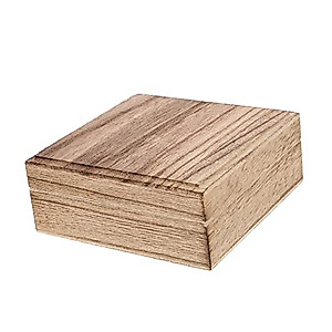 Didiseaon 1pc vintage packing box chokers for girls travel decor wood necklace wooden tea bag holder ring necklace holder decorative jewelry case Wooden Jewelry Container Jewelry Holder mini