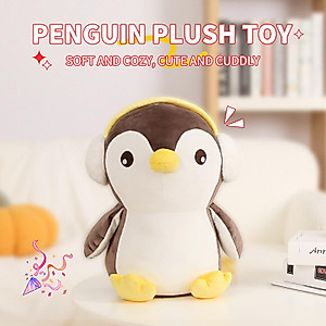 MMguai 16" Cute Big Penguin Plush Soft Body Pillow Plushies, Large Penguin Stuffed Animals Toy Room Decor, Gift for Girls and Boy Halloween, Christmas, Thanksgiving, Birthdays