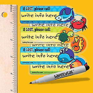 Quick Stick Write-on! Child ID Tattoos NEW (Beach 6pk.)