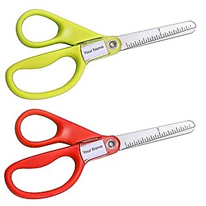 Stanley Scissors Guppy 5-Inch Blunt Tip Kids Scissors, Comfortable, Long Lasting, Assorted Colors - Pack of 2 (SCI5BT-2PK),Pointed Tip