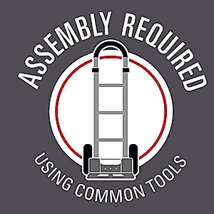 Magliner HMK111AA1 Aluminum Hand Truck, Horizontal Loop Handle, 14" x 7-1/2" Aluminum Diecast Nose Plate, 500 lb Capacity