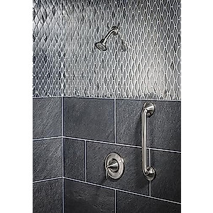 Moen Eva Brushed Nickel One-Handle Posi-Temp Shower Trim Kit, Valve Required, T2132BN