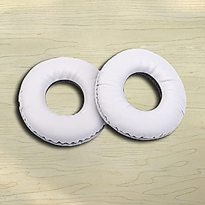WH-CH510 Ear Pads Noise Isolation Memory Foam, Headphone Covers, Ear Pads Compatible with Sony WH-CH510/WH-CH500 Wireless Over Ear Headphones(White,Elastin)
