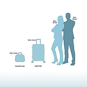 World Traveler Seasons Hardside 2-Piece Carry-On Spinner Luggage Set, Peonies, One_Size