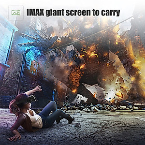 Barbato VR Headset Virtual Reality VR 3D Glasses VR Set 3D Virtual Reality Goggles,Adjustable VR Glasses Support 7.2 Inches [with Controller+Two blindfolds], NEWBALCK