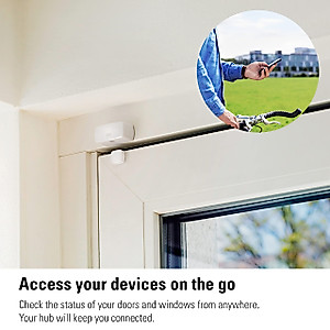 Eve Door & Window (Matter) – Smart Contact Sensor for Doors & Windows, Open/Closed State, Automatic Control of Accessories, Matter Over Thread, Apple Home, Alexa, Google Home, SmartThings