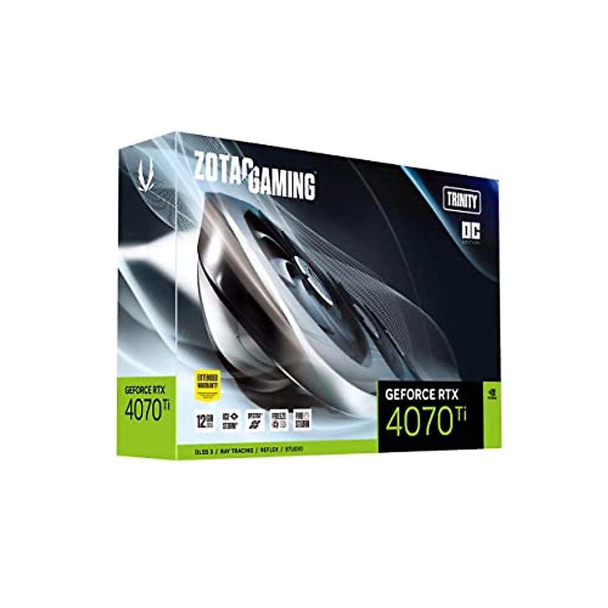 ZOTAC Gaming GeForce RTX 4070 Ti Trinity OC DLSS 3 12GB GDDR6X 192-bit 21 Gbps PCIE 4.0 Gaming Graphics Card, IceStorm 2.0 Advanced Cooling, Spectra 2.0 RGB Lighting, ZT-D40710J-10P