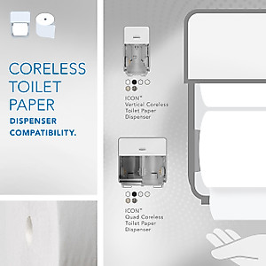 Scott® Essential Coreless High-Capacity Standard Roll Bulk Toilet Paper (04007), 2-Ply, White (1,000 Sheets/Roll, 36 Rolls/Case, 36,000 Sheets/Case)
