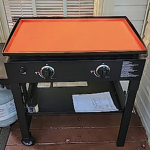 Griddle Mat for Blackstone Grill,28" Silicone Protective Mat Cover for Blackstone,Heavy Duty Food Grade Silicone Grill Cover,Protect Griddle from Rodents, Insects, Debris, and Rust(Orange)