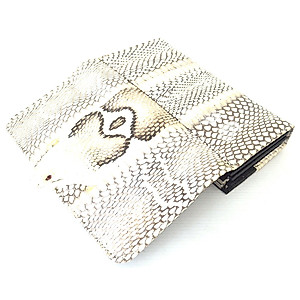 Authentic Snake Skin Women's Long Bifold Cobra Snake W/Head Purse Wallet