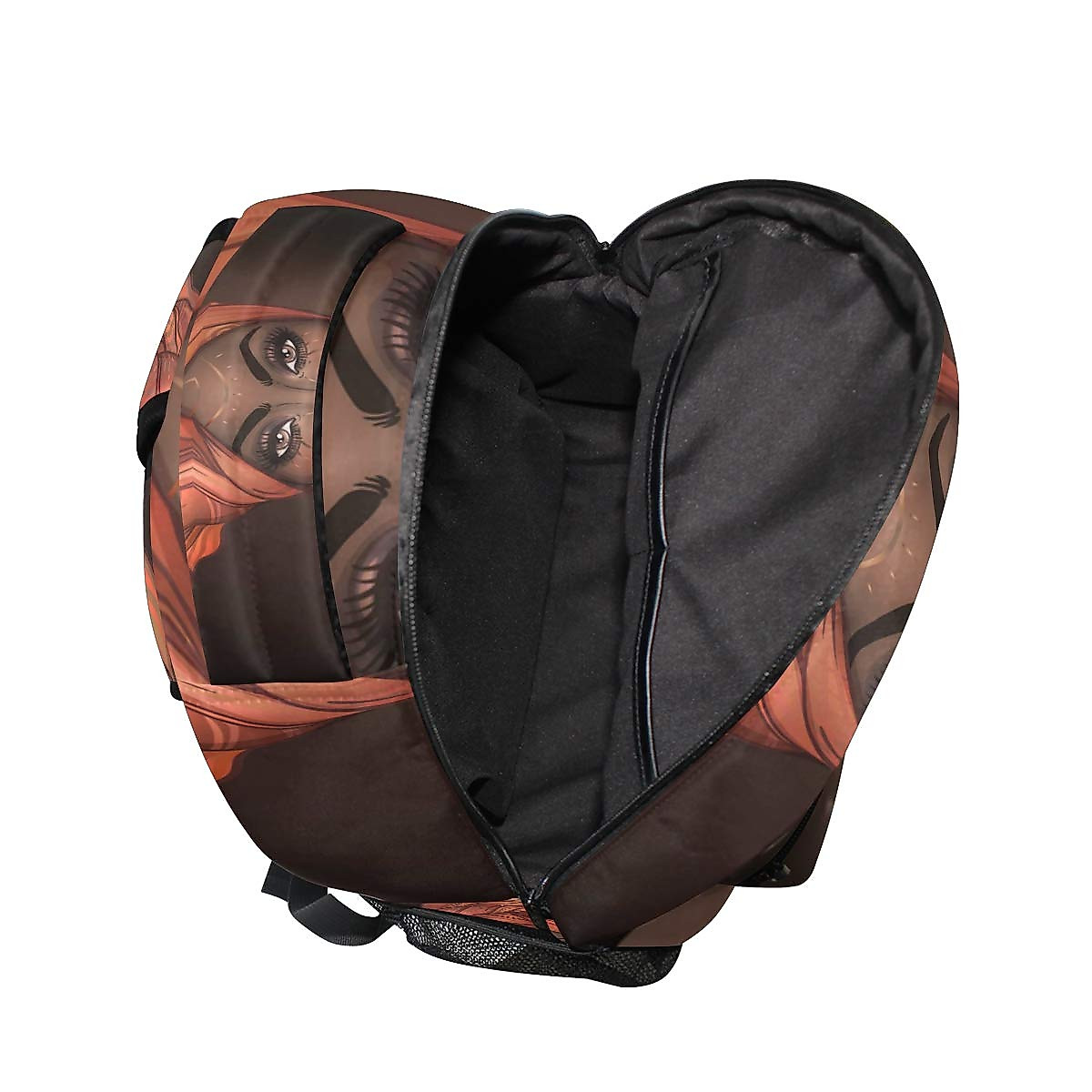 ALAZA African Lovely Girl Women Backpack Daypack College School Travel Shoulder Bag