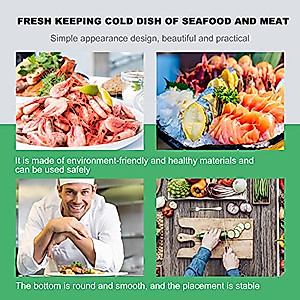 Hemoton Sushi Saucer Tray Sushi Sashimi Serving Plate Porcelain Serving Platters Dry Ice Food Tray for Wedding Party Dessert Sushi and Appetizers Black Dessert Plates