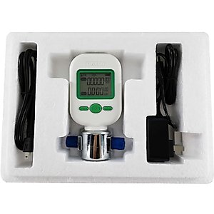 BHYIQI Portable Gas Mass Flow Meter Mass Air Flowmeter with Range 0 to 20L/Min Accracy ±2.5+0.5FS% LCD Display Password Setting Alarm Function