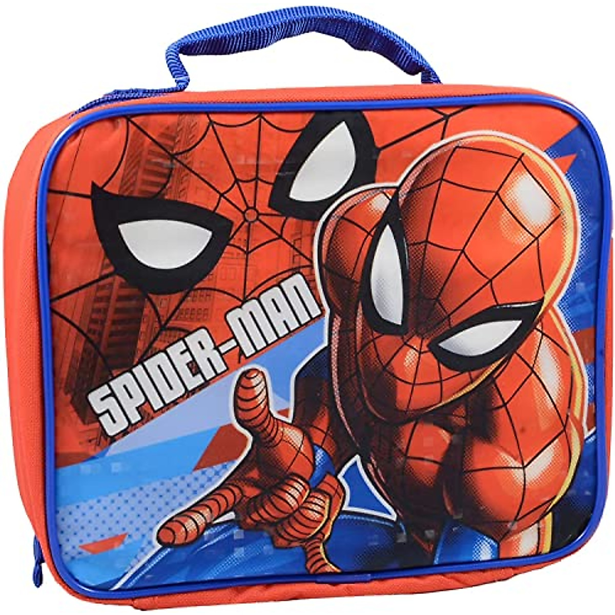 Marvel Shop Spiderman Lunch Box Set - Bundle with Spiderman Drawstring Bag, Spiderman Water Bottle, More