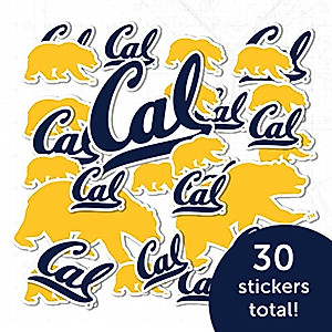 University of California Berkeley Sticker Golden Bears Cal UC Stickers Vinyl Decals Laptop Water Bottle Car Scrapbook T1 (Type 1-1)