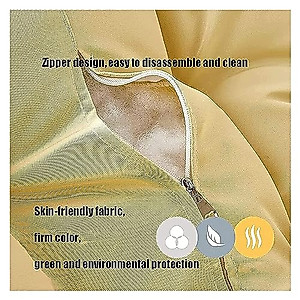 SNIME Cushion Round Saucer Chair Cushion, Outdoor Waterproof Egg Chair Cushion, Hanging Rattan Swivel Chair Cushion (Color : Light Green, Size : 120x120cm)