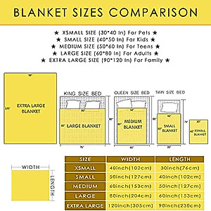 Yakujo Animals Sunflower Highland Cow Print Blanket Lightweight Flannel Blanket Gifts for Couples and Lovers, Warm Throw Blankets for Bed Sofa Travel All Season 40"x30" (Toddler) for Pet