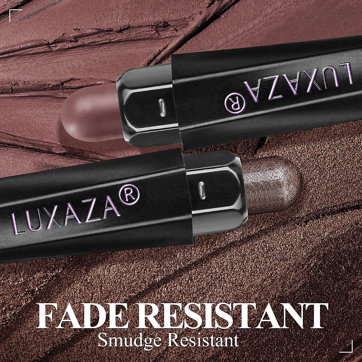 LUXAZA 6PCS Eyeshadow and Eyeliner Pen,Matte And Shimmer Cream Eyeshadow Pencil Crayon,Champagne Rose Pink Eye Brightener Stick,Waterproof Long Lasting Highlighter Makeup Stick