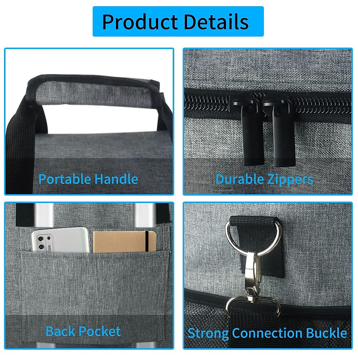 DOITOOL Backpack Game Controller Storage Bag P s 4 Gaming Bag Gaming Backpack Video Game Storage 5 Console Duffle Bag for Travel Game Console Case Handle Velvet Accessory Box