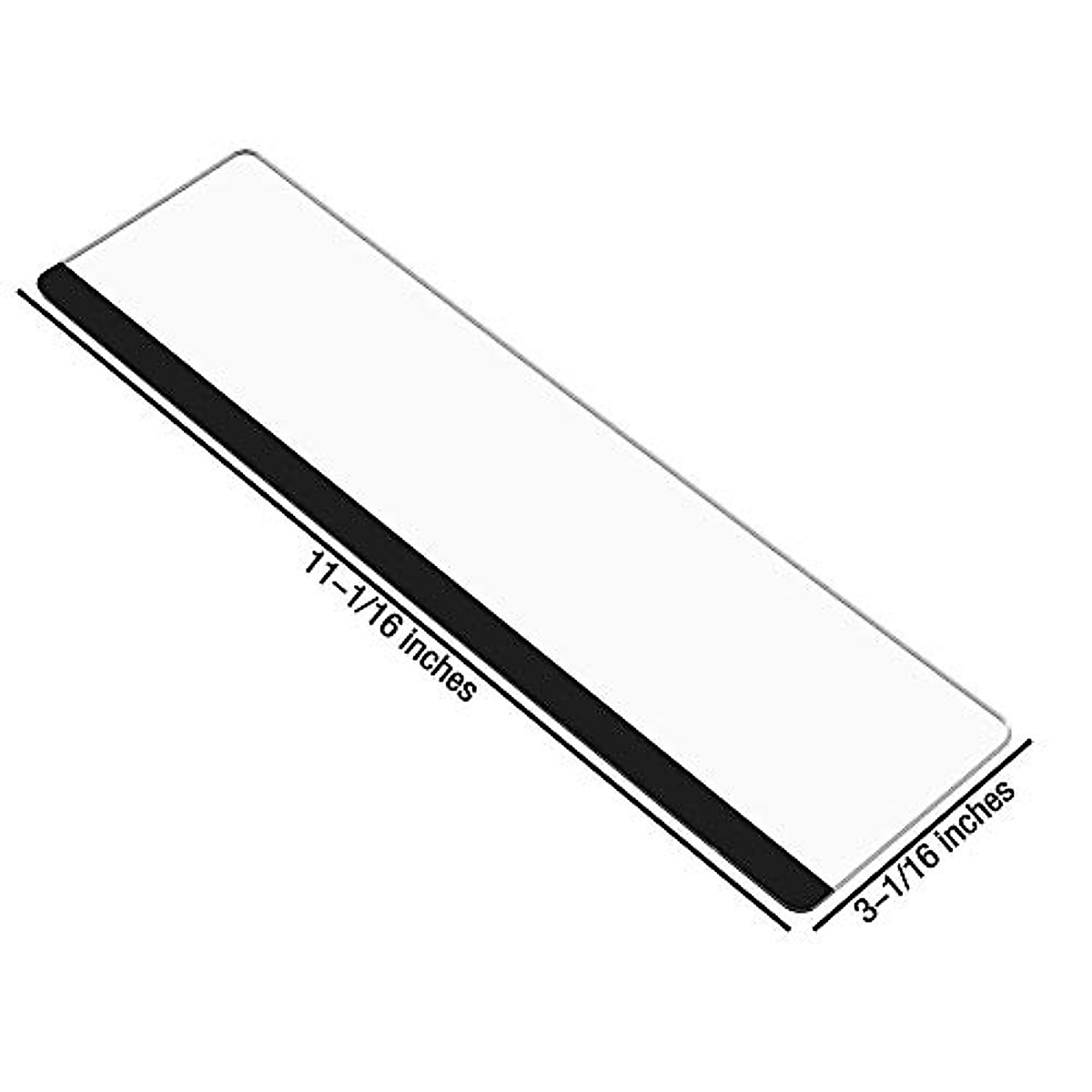 BLUECELL Clear Color Acrylic Computer Monitor Screen Memo Message Board Memo Pad Holder Sticky Notes, Right & Left