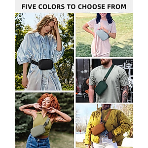 fanny pack,crossbody bags for women trendy,mini belt bag,fashion waistpacks,sling bag for men,waist bag,for Workout Running Traveling Hiking,brown