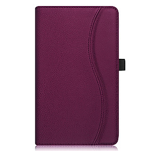 Fintie Case for Samsung Galaxy Tab E 8.0, [Corner Protection] Multi-Angle Viewing Stand Cover with Pocket for Galaxy Tab E 32GB SM-T378 / Tab E 8.0-Inch SM-T375 / SM-T377 Tablet, Purple