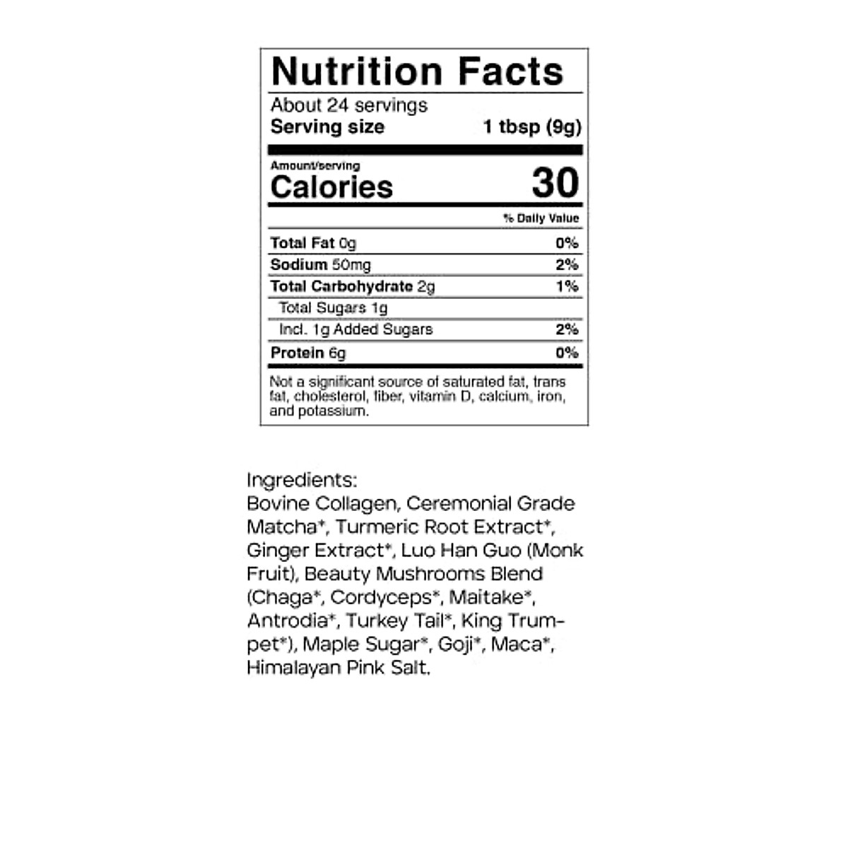 KROMA. Ceremonial Grade Matcha Latte, Green Tea Collagen Powder, Gluten Free Detox Tea, Coffee Substitute, Energy with Maca, Natural Caffeine, L-theanine, Mushrooms, Turmeric