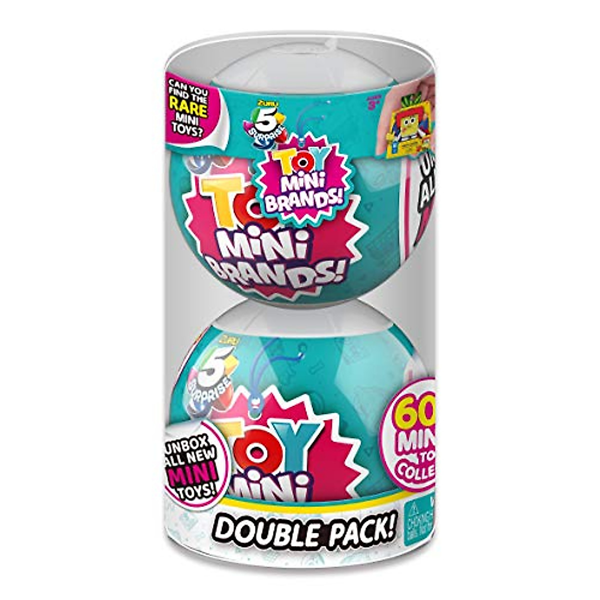 5 Surprise Toy Mini Brands Series 1 by ZURU (2 Pack) Toys Mystery Capsule Real Miniature Brands Collectibles Amazon Exclusive (Series 1)
