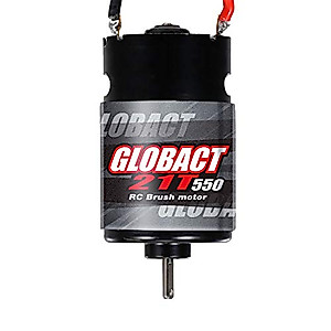 Globact Rc Motor 550 21T Brushed Motor for 1/10 RC Scale Rock Crawler Car TRX4 TRX6 Redcat Axial SCX10 SCX10II AXI03007 JL 90046 RC4WD D90