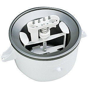 KitchenAid Ice Cream Maker Attachment - Excludes 7, 8, and most 6 Quart Models, Fits 5 to 6 quart Mixers