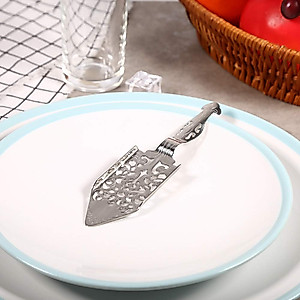 Absinthe Spoon, Stainless Steel Wormwood Spoon, 4 Optional Types, Bitter Scoop Glass Cup Drinking Filter, Bar Cocktail Tea Coffee Stirring Slotted Spoon(#1)