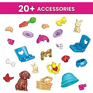 MEGA Barbie Camper Building Toy Vehicle Playset, Adventure DreamCamper with 123 Pieces, 2 Micro-Dolls, Accessories, Pets and Furniture