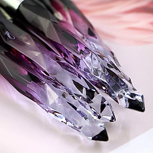 Professional Make Up Brush 10pcs Soft Bristles Hair Makeup Brushes Eyeliner Eyebrow Lip Contour Blending Brush Set (Purple)