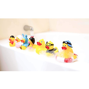 3" Thanksgiving Turkey Rubber Duck [Floats Upright] - Baby Safe Bathtub Bathing Toy