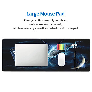 Mouse Pad 11.8x31.5 Protector Anime Rectangle Waterproof Oversized Dining Table Mat Gaming Non-Slip Rubber Mat