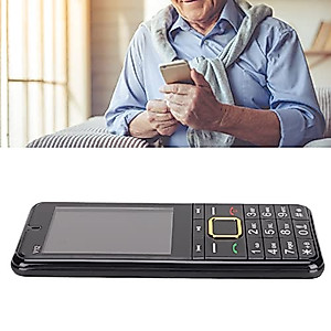 Zopsc V12 2G Unlocked Senior Cell Phone 2.8in HD Screen, Supports 500 Phonebooks, 50 SMS, Video Recording, MP4, MP3, FM Radio, Camera, 5 Alarms, for Elderly and Kids (US Plug 100‑240V)