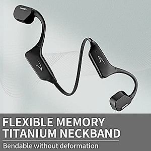 MAIRDI Bone Conduction Headphone Bluetooth 5.3 - Open Ear Sport Headphones Wireless with AI Noise Canceling Microphone, 8H Hours Playtime, Headset Waterproof for Running Workouts Driving