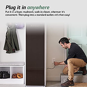 LG Styler Steam Closet | Clothes Steamer for Garments and Household Item Care | Sanitize, Deodorize, Freshen & Dry with Steam Technology & Moving Hangers| Easy Install | Wi-Fi enabled| Espresso