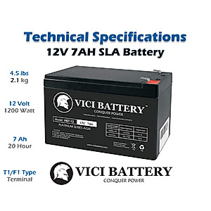 Leoch Battery DJW12-7.2 replacement by VICI Battery Brand