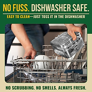 3-in-1 Stainless Steel Bento Box For Kids & Adults with Snack Pod - Holds 6 Cups of Food, 100% Crack-Resistant, Secure Locks, Eco-friendly Metal Lunch Container