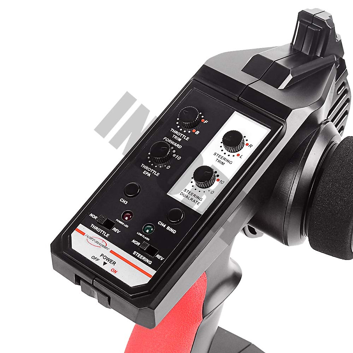 INJORA 4CH 2.4GHz RC Car Controller Digital Radio Remote Control Transmitter with Receiver for RC Crawler Car SCX10 SCX10 III AXI03007 TRX4 RC Boat