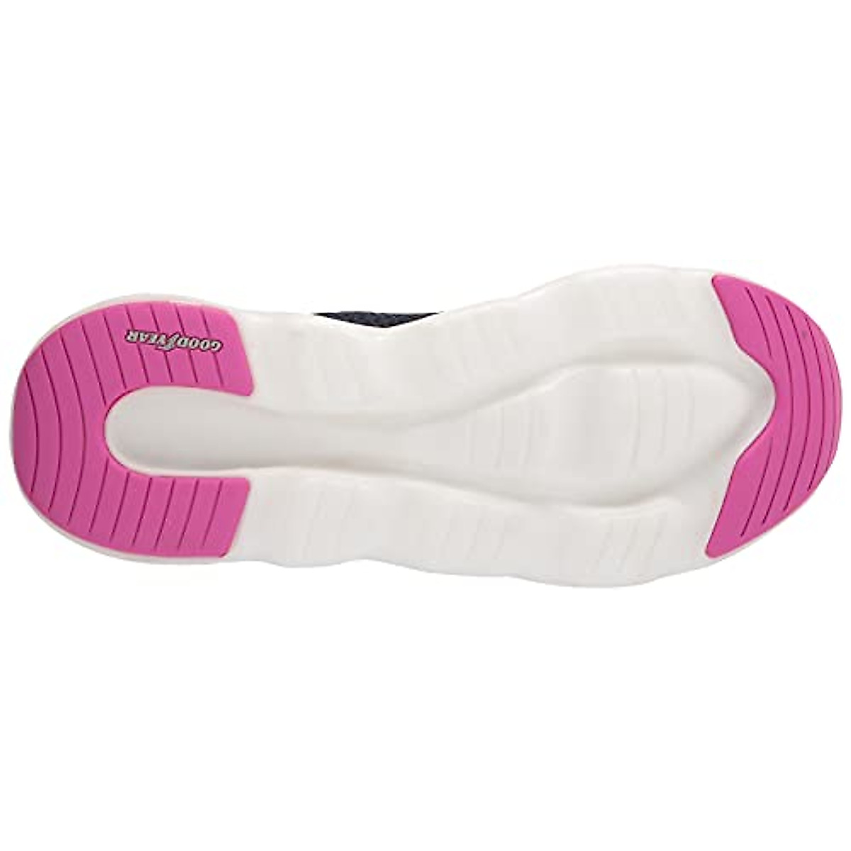 Skechers Women's GO Run Glide Step Hyper-Dash Charge Sneaker, Navy, 9