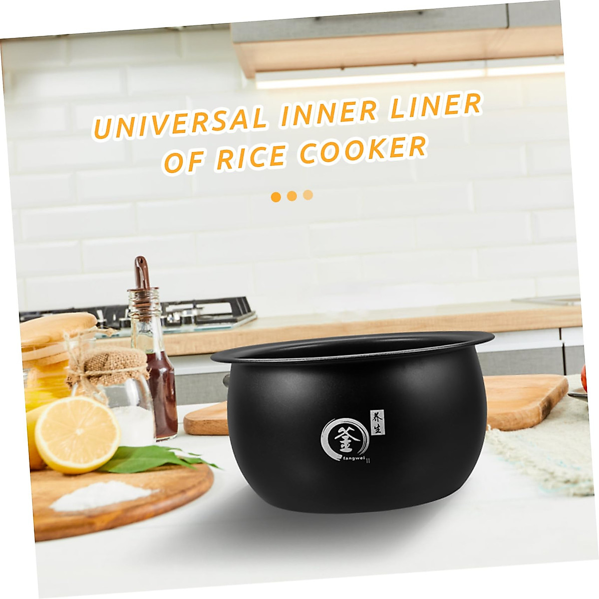 Cabilock Rice Cooker Liner Non-stick Rice Cooker Pot Electric Cooker Inner Pot Rice Cooker Inner Pot Electric Cooker Accessory Cooking Supply Electric Cooker Liner Kitchenware Multi-use Pot