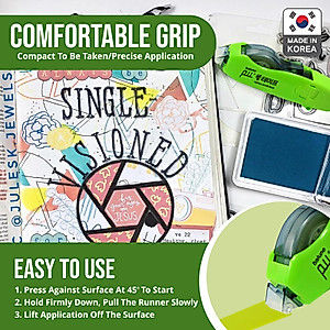 TAPE RUNNER Premium Double Sided Adhesive Tape Runners. Acid Free, PAT Approved. Perfect for Scrapbooking & Bullet Journal (Retractable (315 inches per Cartridge), 5 Cartridges)