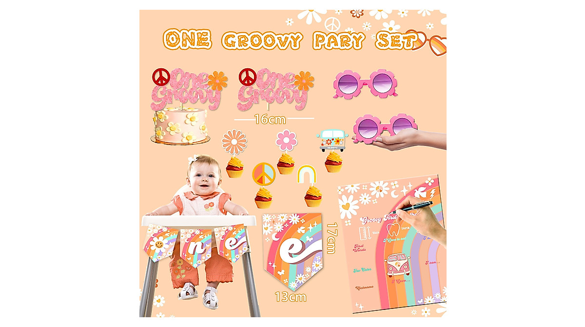 Groovy One Birthday Decorations for Memorable First Parties