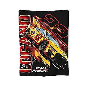 Joey Logano 22 All Season Fleece Blanket Throw Ultra Soft Flannel Blanket Digital Printed Premium Fluffy Microfiber Fleece 40"x30"