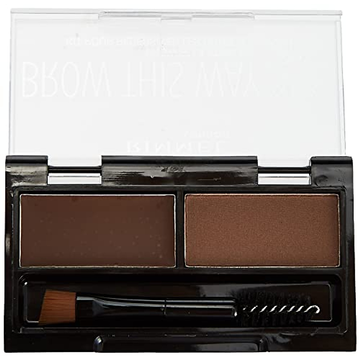 Rimmel Brow This Way Sculpting Kit, Medium Brown, Powder 0.04 Ounce, Wax 0.03 Ounce