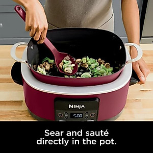 Ninja Foodi 8.5qt Multi-Cooker, 6-in-1 Versatile Cooking, Sear, Saute, Slow Cook, Steam, Bake, Braise, Triple Fusion Heat Technology, Oven Safe, Nonstick Pot, 500°F Maximum Temperature (Cherry Tartte)
