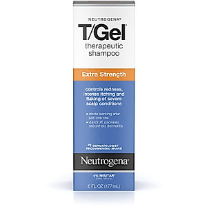 Neutrogena T Gel Shampoo Extra Strength, 6 Fl Oz, Pack of 3